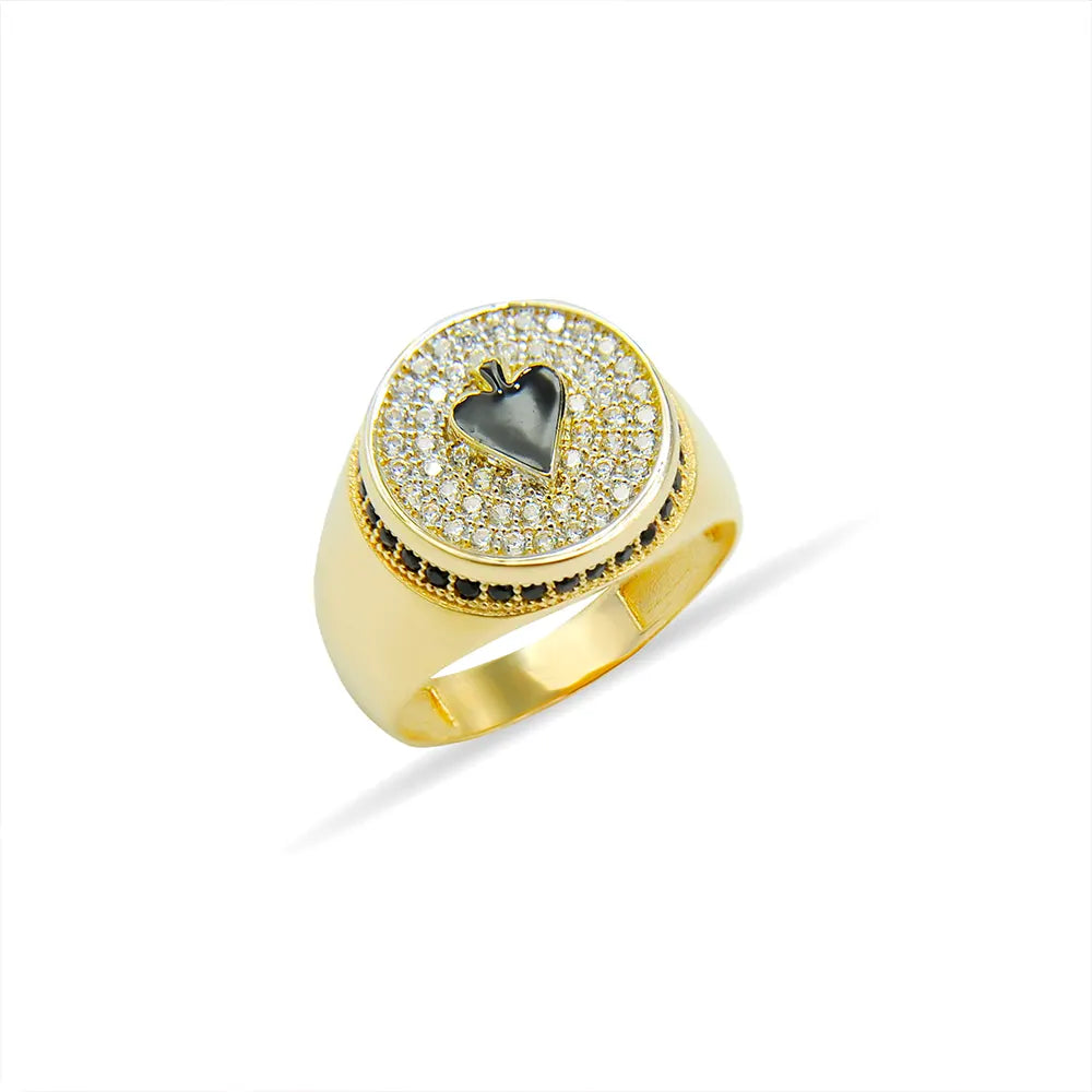 14K Solid Gold Spades Ring – glcdiamond
